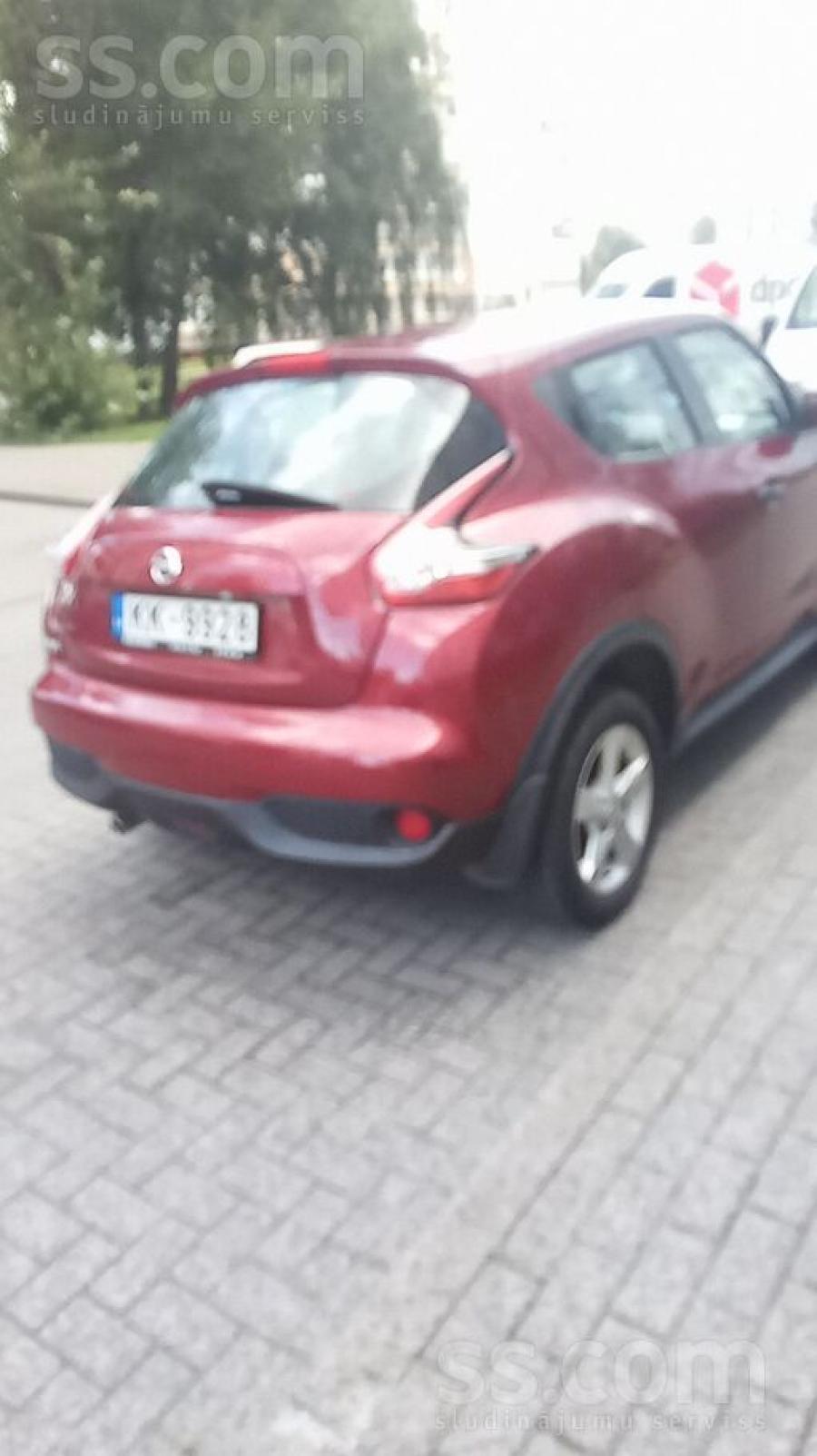 Sarkans Nissan Juke 2016 Rīga, ar dzinēja tilpumu 1.60 L un nobraukumu 55 tūkst. km par 7300 €, foto 1 vietnē AUTOMOTO.COM.LV