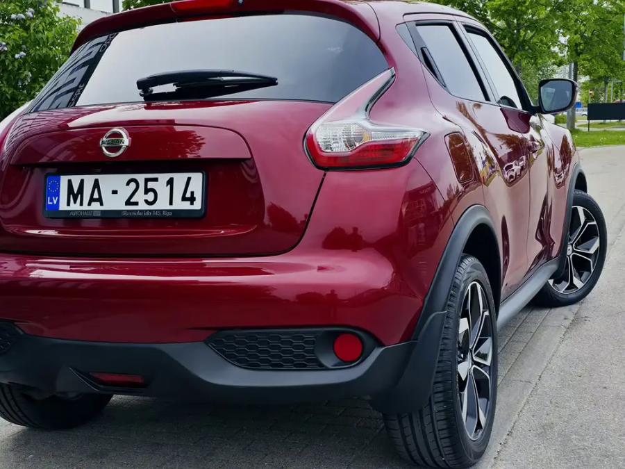 Red Nissan Juke 2019 in Riga, with an engine capacity of 1.60 L and mileage of 76 thousand km for 9990 €, photo 29 on AUTOMOTO.COM.LV