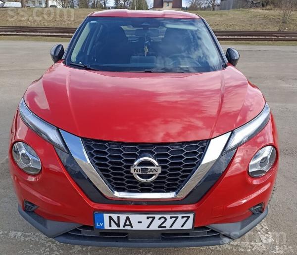 Sarkans Nissan Juke 2021 Madona, ar dzinēja tilpumu 1.00 L un nobraukumu 39 tūkst. km par 13900 €, foto 1 vietnē AUTOMOTO.COM.LV