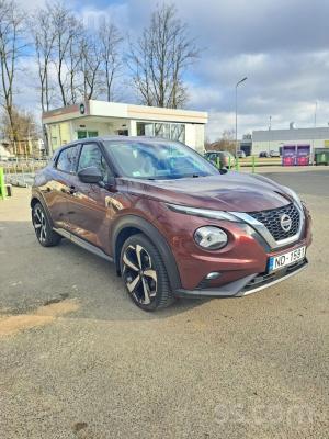 Sarkans Nissan Juke 2022 Rīga, ar dzinēja tilpumu 1.00 L un nobraukumu 36 tūkst. km par 17750 €, foto  vietnē AUTOMOTO.COM.LV