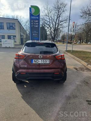 Red Nissan Juke 2022 in Riga, with an engine capacity of 1.00 L and mileage of 36 thousand km for 17750 €, photo 9 on AUTOMOTO.COM.LV