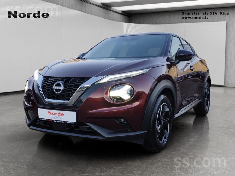 Sarkans Nissan Juke 2024 Rīga, ar dzinēja tilpumu 1.00 L un nobraukumu 42 tūkst. km par 18980 €, foto 1 vietnē AUTOMOTO.COM.LV