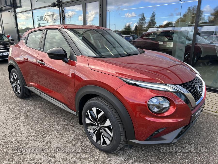 Red Nissan Juke 2026 in Tartu, with an engine capacity of 1.00 L and mileage of 0 thousand km for 21590 €, photo 1 on AUTOMOTO.COM.LV