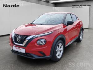 Red Nissan Juke 2022 in Riga, with an engine capacity of 1.00 L and mileage of 29 thousand km for 14490 €, photo  on AUTOMOTO.COM.LV