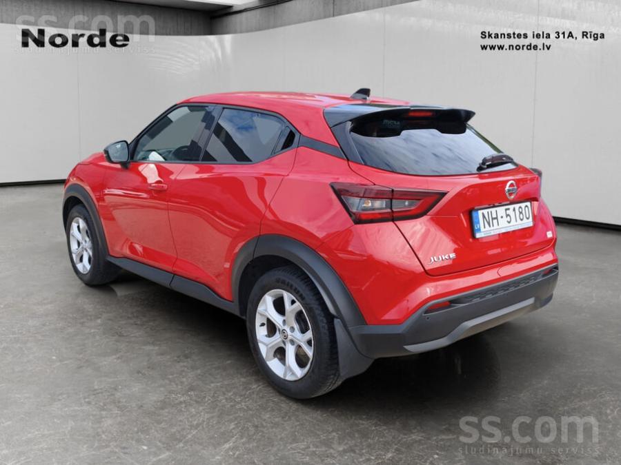 Red Nissan Juke 2022 in Riga, with an engine capacity of 1.00 L and mileage of 29 thousand km for 14490 €, photo 3 on AUTOMOTO.COM.LV