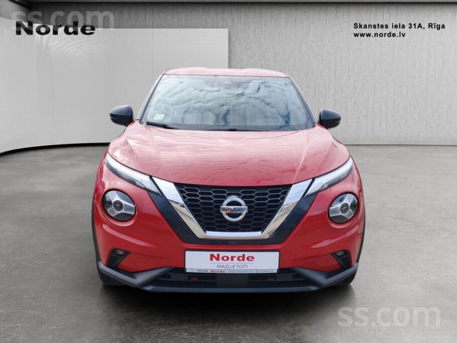 Red Nissan Juke 2022 in Riga, with an engine capacity of 1.00 L and mileage of 29 thousand km for 14490 €, photo 7 on AUTOMOTO.COM.LV