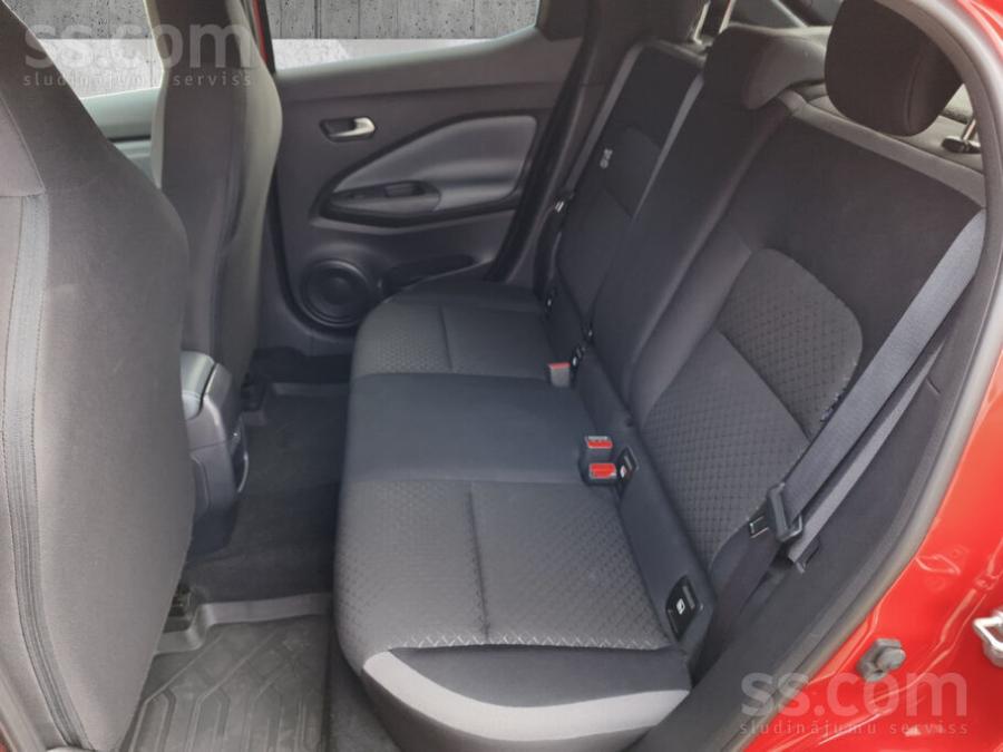 Red Nissan Juke 2022 in Riga, with an engine capacity of 1.00 L and mileage of 29 thousand km for 14490 €, photo 13 on AUTOMOTO.COM.LV