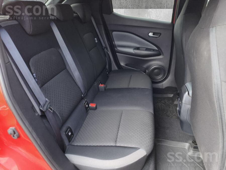 Red Nissan Juke 2022 in Riga, with an engine capacity of 1.00 L and mileage of 29 thousand km for 14490 €, photo 15 on AUTOMOTO.COM.LV