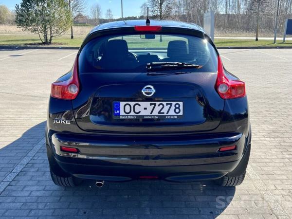 Violet Nissan Juke 2014 in Riga, with an engine capacity of 1.60 L and mileage of 71 thousand km for 6900 €, photo 5 on AUTOMOTO.COM.LV