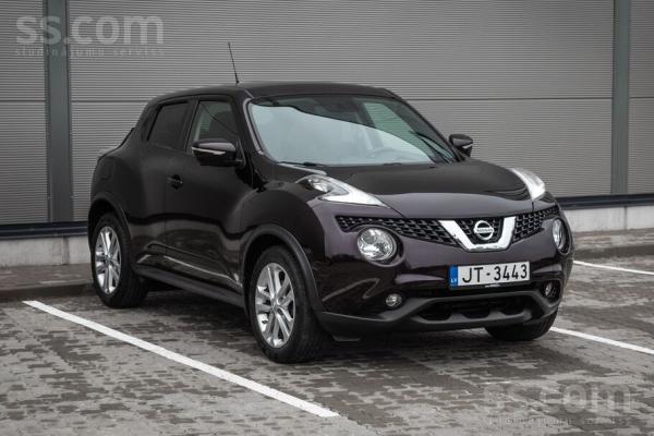 Violet Nissan Juke 2014 in Riga, with an engine capacity of 1.20 L and mileage of 87 thousand km for 6995 €, photo 3 on AUTOMOTO.COM.LV