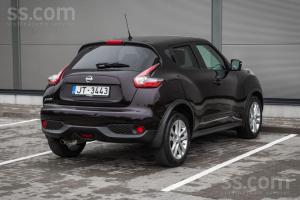 Violet Nissan Juke 2014 in Riga, with an engine capacity of 1.20 L and mileage of 87 thousand km for 6995 €, photo 6 on AUTOMOTO.COM.LV