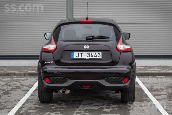 Violet Nissan Juke 2014 in Riga, with an engine capacity of 1.20 L and mileage of 87 thousand km for 6995 €, photo 6 on AUTOMOTO.COM.LV