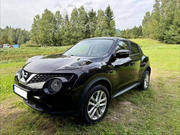 Violet Nissan Juke 2015 in Vilnius, with an engine capacity of 1.20 L and mileage of 109 thousand km for 3800 €, photo 1 on AUTOMOTO.COM.LV