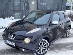 Violets Nissan Juke 2012 Viļņa, ar dzinēja tilpumu 1.50 L un nobraukumu 201 tūkst. km par 4200 €, foto  vietnē AUTOMOTO.COM.LV