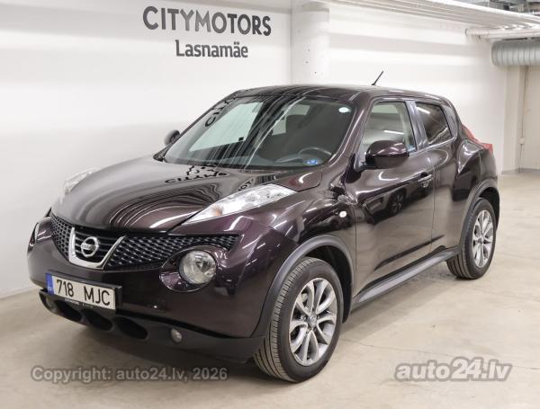 Violet Nissan Juke 2013 in Tallinn, with an engine capacity of 1.60 L and mileage of 173 thousand km for 5900 €, photo 1 on AUTOMOTO.COM.LV