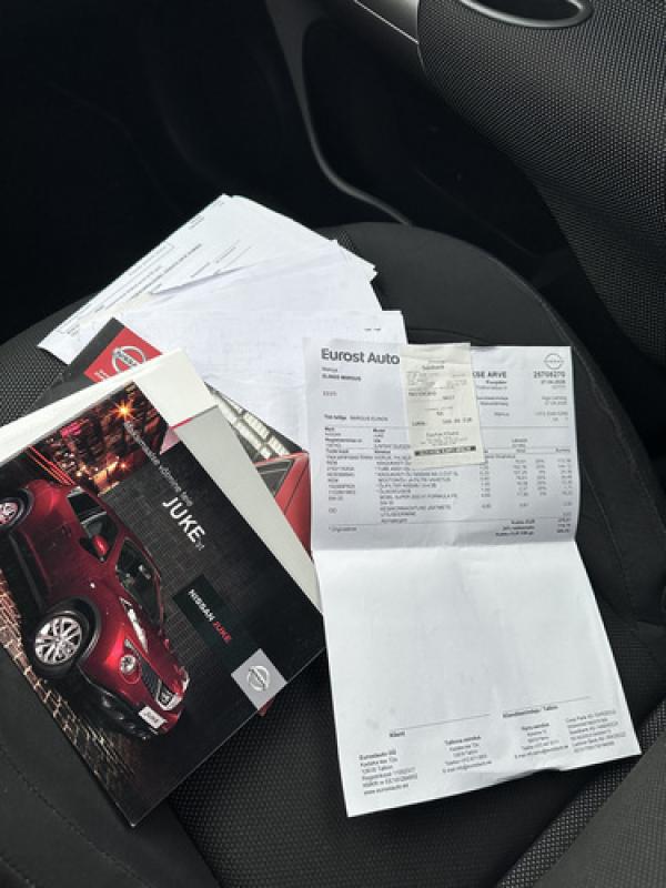 Violets Nissan Juke 2013 Tallina, ar dzinēja tilpumu 1.60 L un nobraukumu 223 tūkst. km par 5500 €, foto 10 vietnē AUTOMOTO.COM.LV