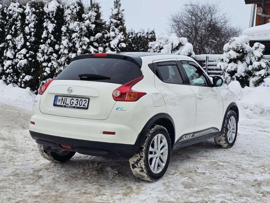 White Nissan Juke 2011 in Kretinga, with an engine capacity of 1.46 L and mileage of 192 thousand km for 6599 €, photo 13 on AUTOMOTO.COM.LV