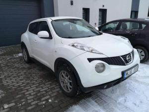 White Nissan Juke 2012 in Vilnius, with an engine capacity of 1.46 L and mileage of 236 thousand km for 2200 €, photo 3 on AUTOMOTO.COM.LV