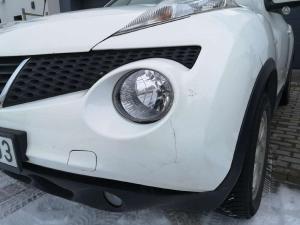 White Nissan Juke 2012 in Vilnius, with an engine capacity of 1.46 L and mileage of 236 thousand km for 2200 €, photo 6 on AUTOMOTO.COM.LV