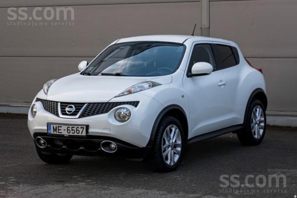 White Nissan Juke 2013 in Riga, with an engine capacity of 1.50 L and mileage of 0 thousand km for 6700 €, photo 1 on AUTOMOTO.COM.LV