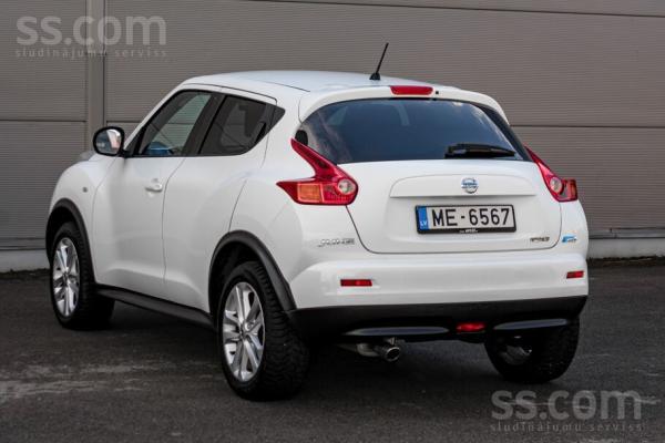 White Nissan Juke 2013 in Riga, with an engine capacity of 1.50 L and mileage of 0 thousand km for 6700 €, photo 6 on AUTOMOTO.COM.LV