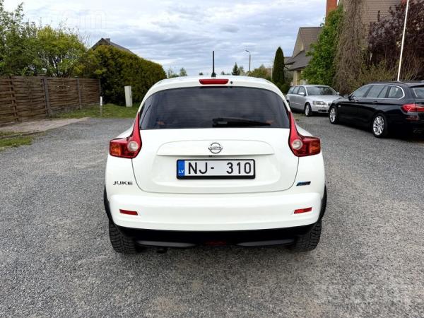 White Nissan Juke 2013 in Saldus, with an engine capacity of 1.50 L and mileage of 217 thousand km for 4250 €, photo 6 on AUTOMOTO.COM.LV