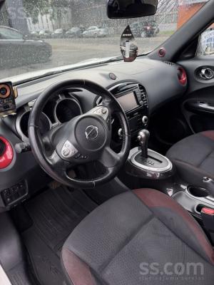 Balts Nissan Juke 2013 Rīga, ar dzinēja tilpumu 1.60 L un nobraukumu 102 tūkst. km par 6900 €, foto 7 vietnē AUTOMOTO.COM.LV