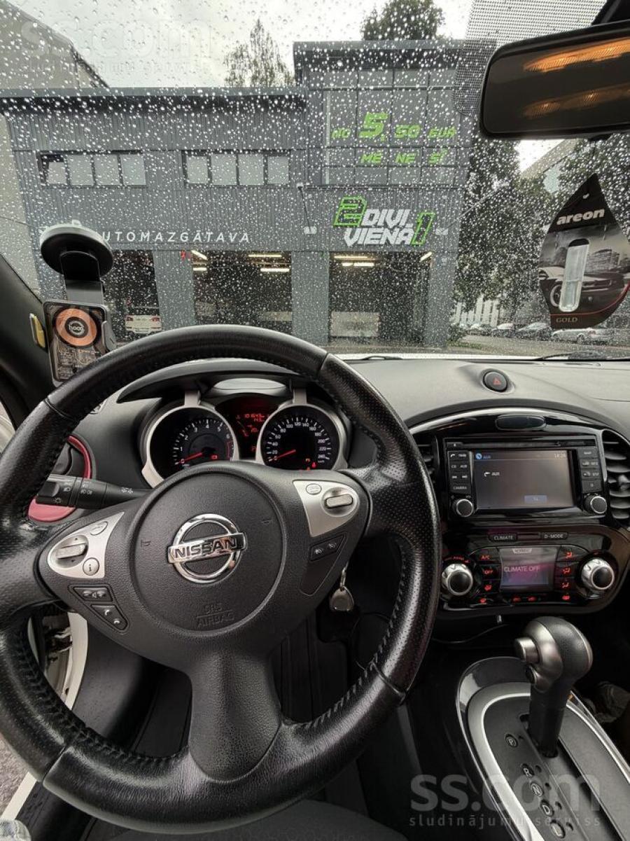 Balts Nissan Juke 2013 Rīga, ar dzinēja tilpumu 1.60 L un nobraukumu 102 tūkst. km par 6900 €, foto 8 vietnē AUTOMOTO.COM.LV