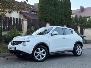 Balts Nissan Juke 2013 Viļņa, ar dzinēja tilpumu 1.60 L un nobraukumu 170 tūkst. km par 4950 €, foto  vietnē AUTOMOTO.COM.LV
