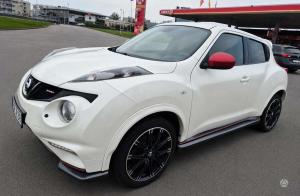 White Nissan Juke 2014 in Vilnius, with an engine capacity of 1.62 L and mileage of 139 thousand km for 7760 €, photo  on AUTOMOTO.COM.LV