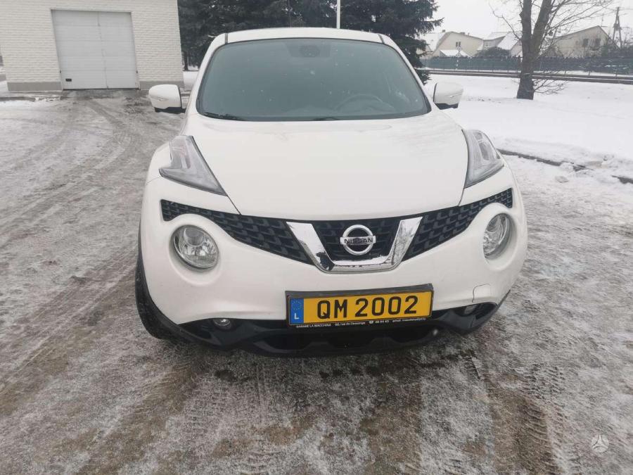 Balts Nissan Juke 2015 Marijampole, ar dzinēja tilpumu 1.20 L un nobraukumu 159 tūkst. km par 4599 €, foto 1 vietnē AUTOMOTO.COM.LV