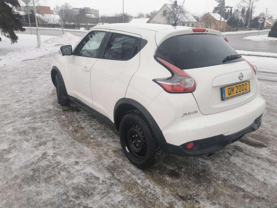 Balts Nissan Juke 2015 Marijampole, ar dzinēja tilpumu 1.20 L un nobraukumu 159 tūkst. km par 4599 €, foto 13 vietnē AUTOMOTO.COM.LV