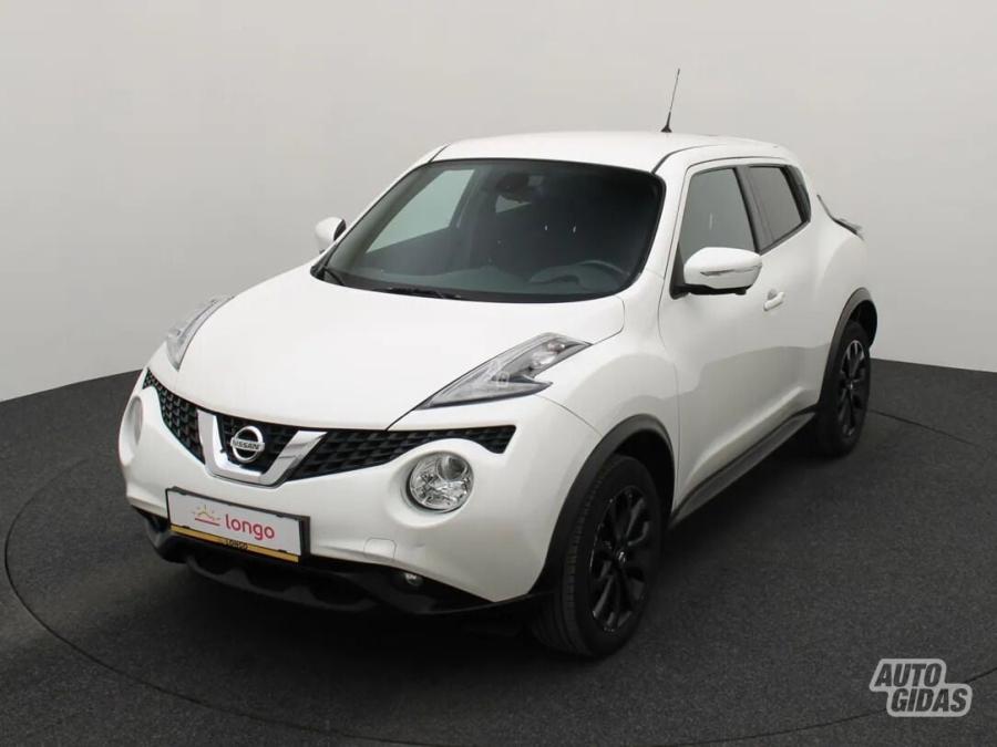 White Nissan Juke 2015 in Vilnius, with an engine capacity of 1.20 L and mileage of 179 thousand km for 7399 €, photo 1 on AUTOMOTO.COM.LV