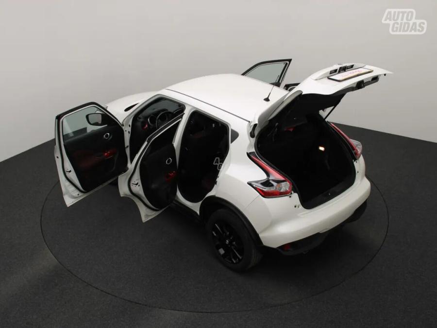 White Nissan Juke 2015 in Vilnius, with an engine capacity of 1.20 L and mileage of 179 thousand km for 7399 €, photo 14 on AUTOMOTO.COM.LV