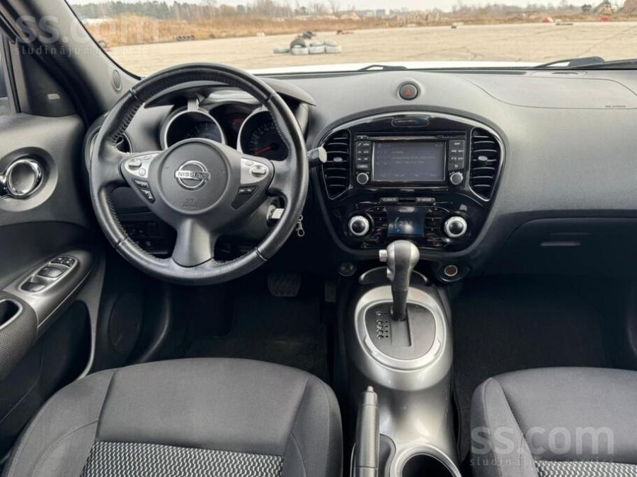 White Nissan Juke 2015 in Riga, with an engine capacity of 1.60 L and mileage of 0 thousand km for 7399 €, photo 13 on AUTOMOTO.COM.LV