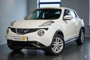 White Nissan Juke 2015 in Vilnius, with an engine capacity of 1.60 L and mileage of 92 thousand km for 7900 €, photo  on AUTOMOTO.COM.LV