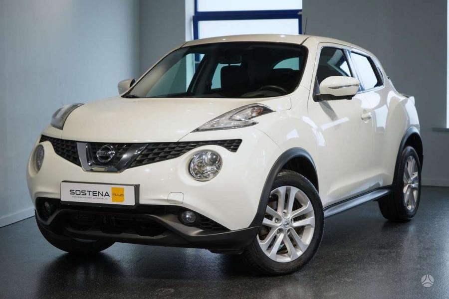 White Nissan Juke 2015 in Vilnius, with an engine capacity of 1.60 L and mileage of 92 thousand km for 7900 €, photo 1 on AUTOMOTO.COM.LV