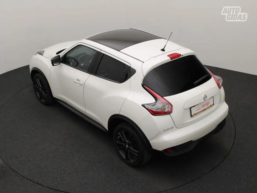 White Nissan Juke 2015 in Vilnius, with an engine capacity of 1.20 L and mileage of 145 thousand km for 8199 €, photo 13 on AUTOMOTO.COM.LV