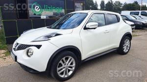 Balts Nissan Juke 2015 Rīga, ar dzinēja tilpumu 1.60 L un nobraukumu 153 tūkst. km par 6990 €, foto  vietnē AUTOMOTO.COM.LV