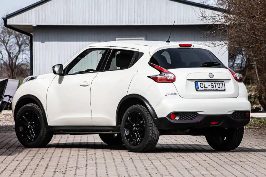 Balts Nissan Juke 2015 Tukums, ar dzinēja tilpumu 1.20 L un nobraukumu 140 tūkst. km par 8390 €, foto 7 vietnē AUTOMOTO.COM.LV