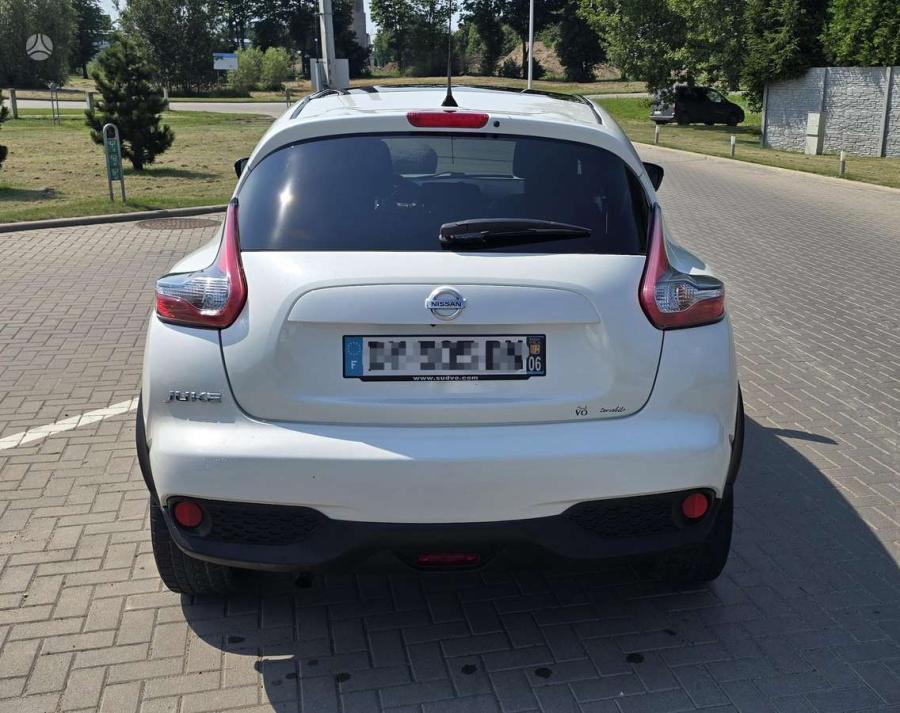 Balts Nissan Juke 2015 Tauragė, ar dzinēja tilpumu 1.20 L un nobraukumu 98 tūkst. km par 5800 €, foto 9 vietnē AUTOMOTO.COM.LV