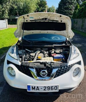 White Nissan Juke 2015 in Riga, with an engine capacity of 1.50 L and mileage of 130 thousand km for 7250 €, photo 6 on AUTOMOTO.COM.LV