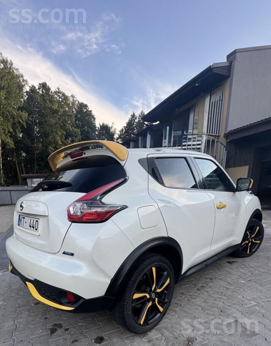 Balts Nissan Juke 2015 Rīga, ar dzinēja tilpumu 1.50 L un nobraukumu 153 tūkst. km par 7100 €, foto 5 vietnē AUTOMOTO.COM.LV