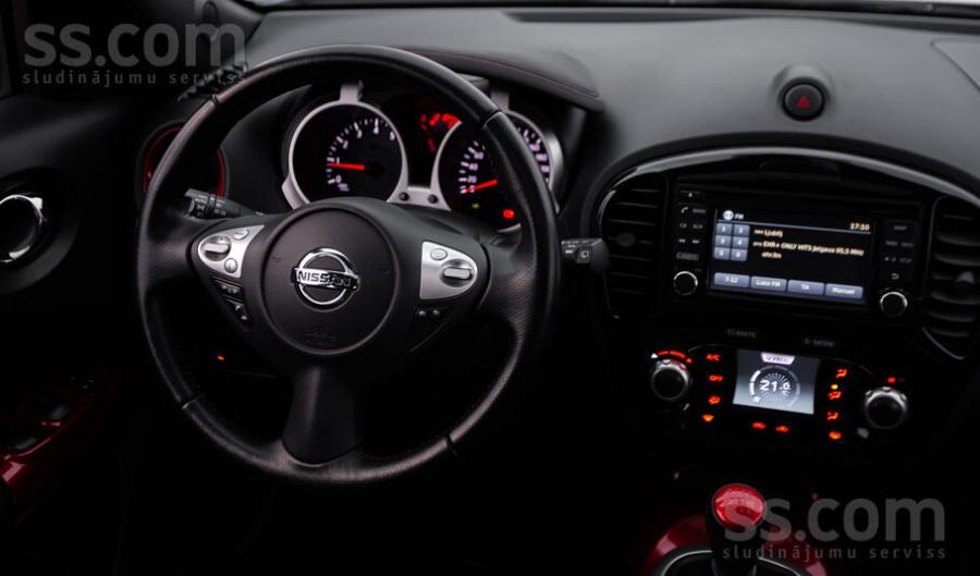 White Nissan Juke 2015 in Jelgava, with an engine capacity of 1.20 L and mileage of 121 thousand km for 7390 €, photo 13 on AUTOMOTO.COM.LV