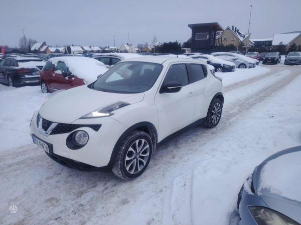 Balts Nissan Juke 2016 Tauragė, ar dzinēja tilpumu 1.20 L un nobraukumu 144 tūkst. km par 6300 €, foto 1 vietnē AUTOMOTO.COM.LV