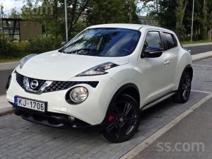 White Nissan Juke 2016 in Riga, with an engine capacity of 1.60 L and mileage of 104 thousand km for 6800 €, photo  on AUTOMOTO.COM.LV