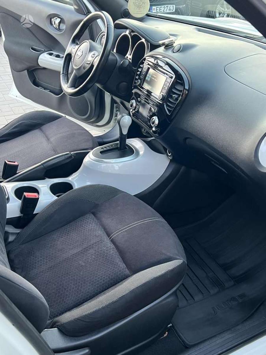 Balts Nissan Juke 2016 Viļņa, ar dzinēja tilpumu 1.60 L un nobraukumu 165 tūkst. km par 6750 €, foto 9 vietnē AUTOMOTO.COM.LV