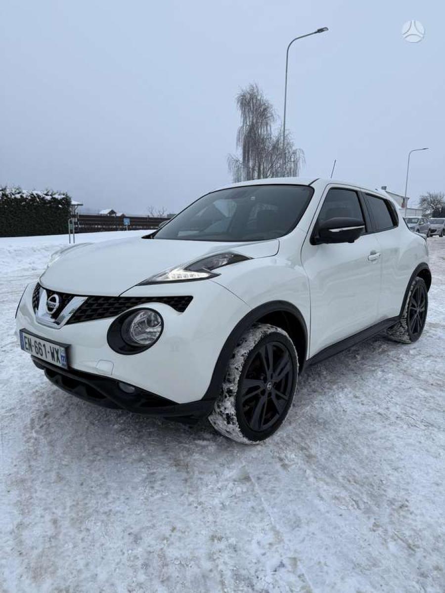 Balts Nissan Juke 2017 Tauragė, ar dzinēja tilpumu 1.20 L un nobraukumu 90 tūkst. km par 6300 €, foto 1 vietnē AUTOMOTO.COM.LV