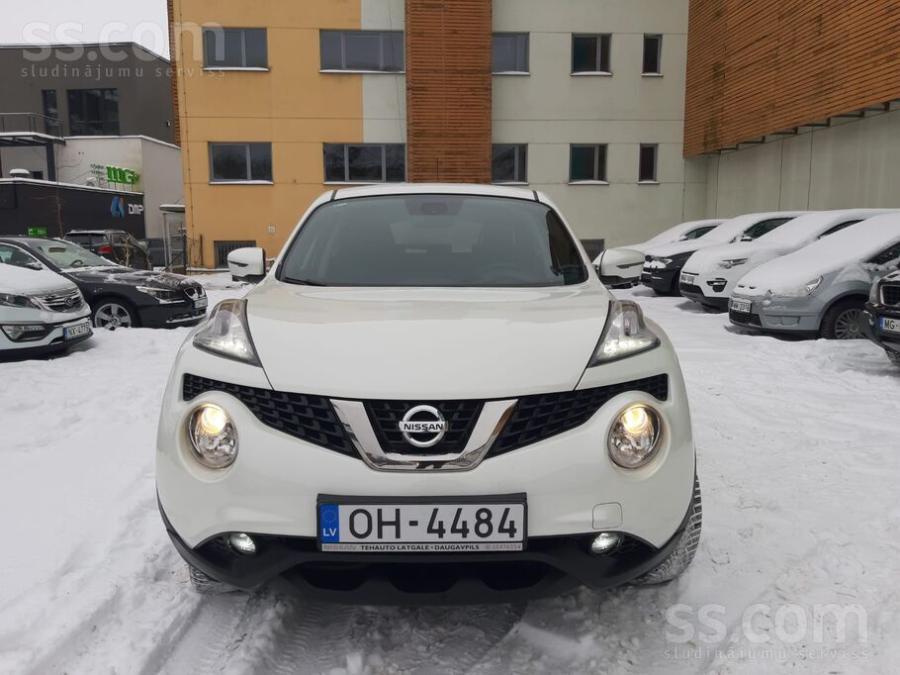 White Nissan Juke 2018 in Daugavpils, with an engine capacity of 1.60 L and mileage of 0 thousand km for 9950 €, photo 2 on AUTOMOTO.COM.LV
