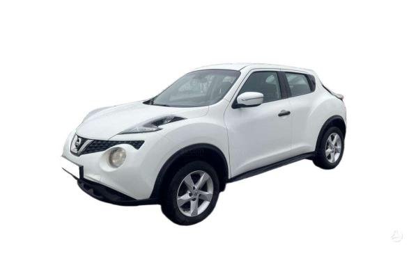 White Nissan Juke 2018 in Vilnius, with an engine capacity of 1.60 L and mileage of 78 thousand km for 8800 €, photo 1 on AUTOMOTO.COM.LV